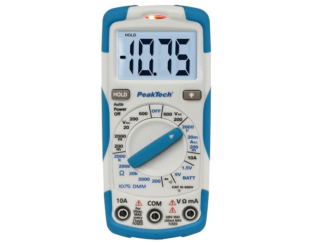 PeakTech P 1075 600V AC/DC Digitalmultimeter mit LCD-Display günstig k