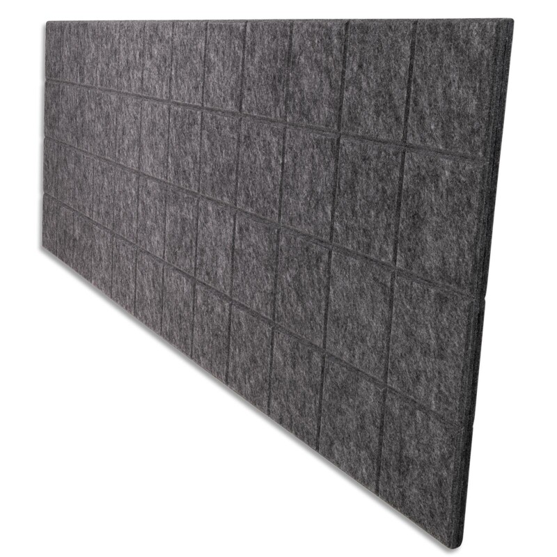 Akustik-Trennwand imstande 120x40cm grau Filz günstig kaufen