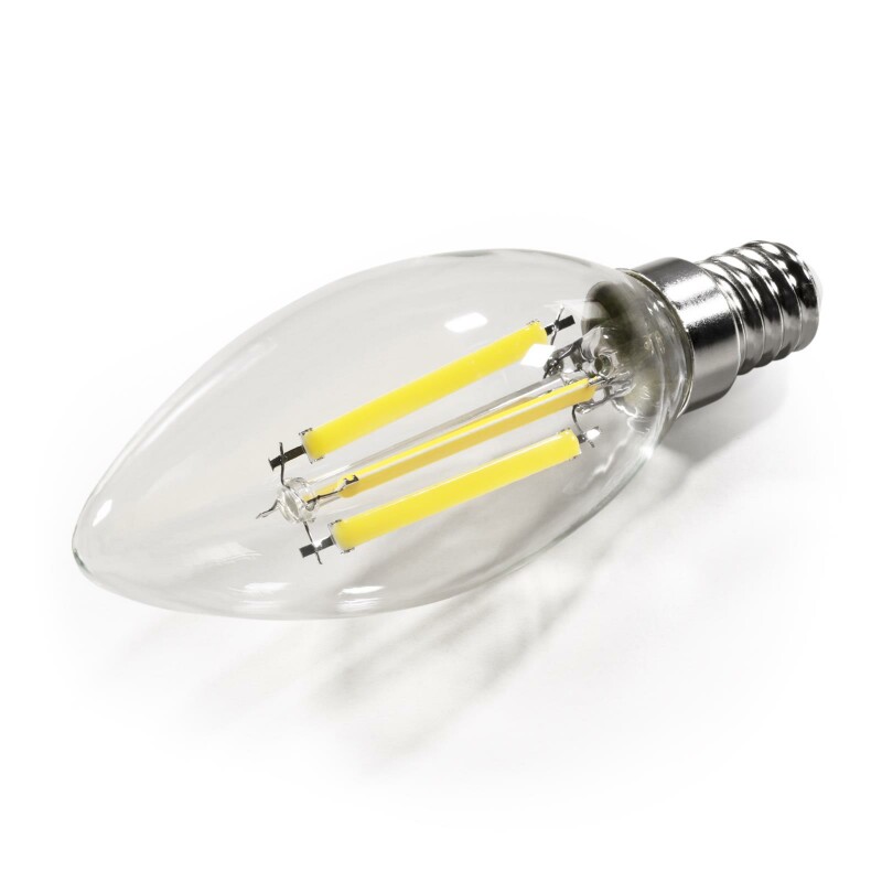LED Filament Kerzenlampe McShine Filed 3000K E14 6W 1055lm 230V warmwe