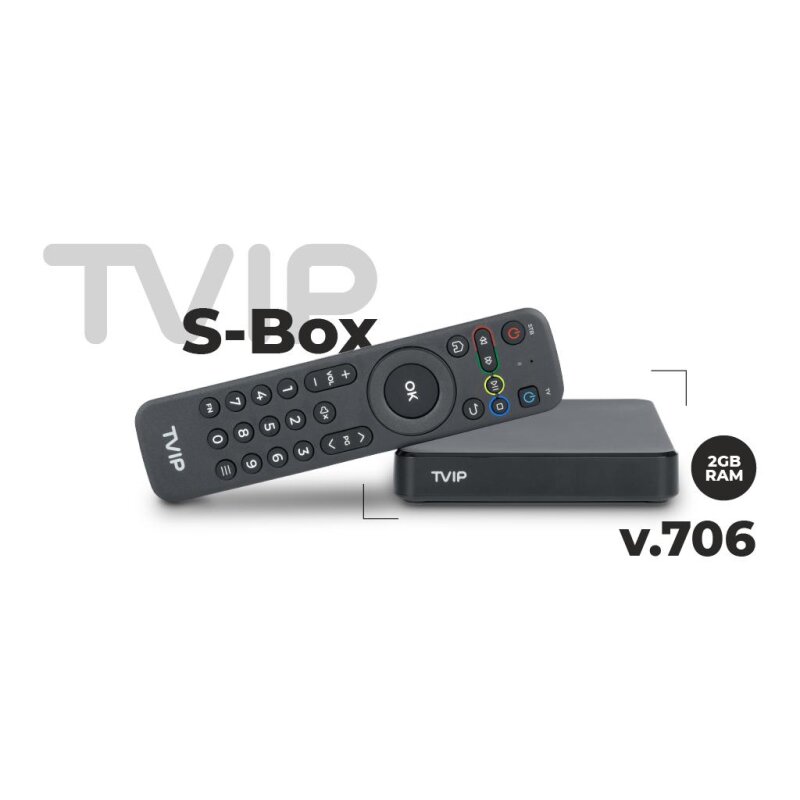 TVIP S-Box v.706 Ultra HD 4K IPTV-Box Android 11 OS + WLAN günstig kau