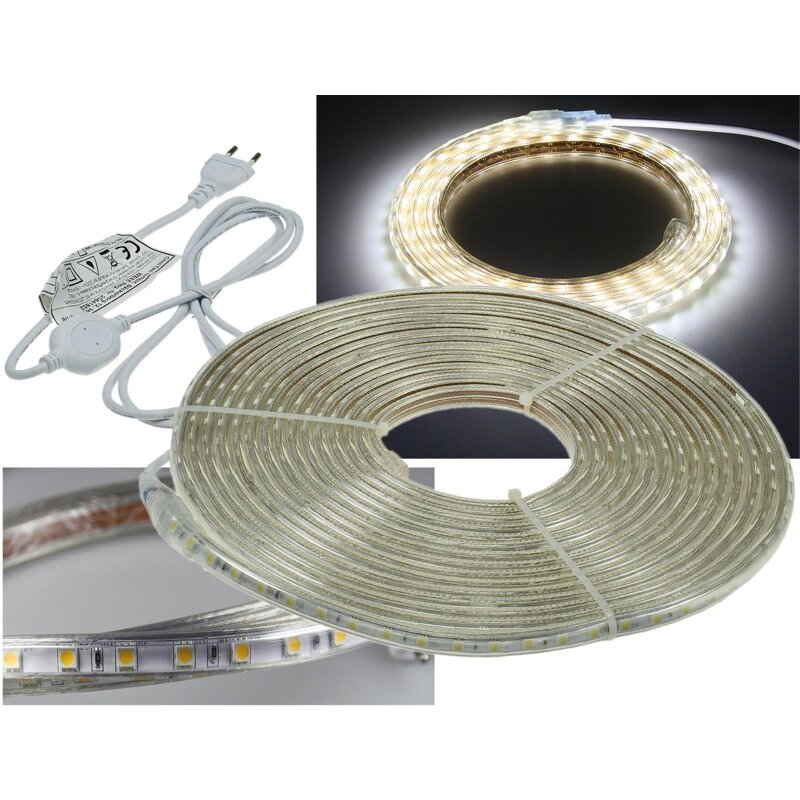 LED-Stripe Ultra-Bright 230V 10m 630 Lumen/Meter weiß günstig kaufen