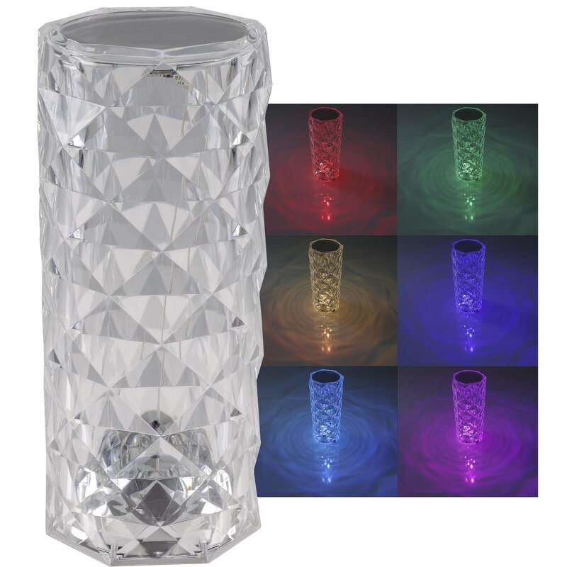 LED Akku-Tischleuchte Foco Bonita Li-Akku RGB ØxH 9x21cm günstig kaufe