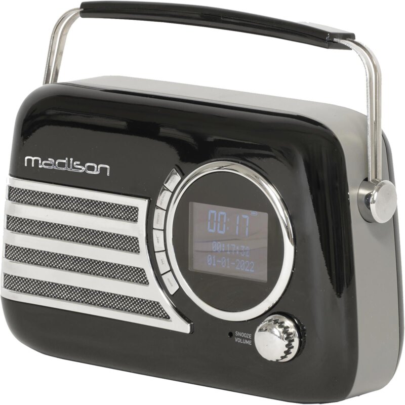 Retro-Radio MADISON FREESOUND-VR40BK-DAB Bluetooth DAB FM schwarz güns