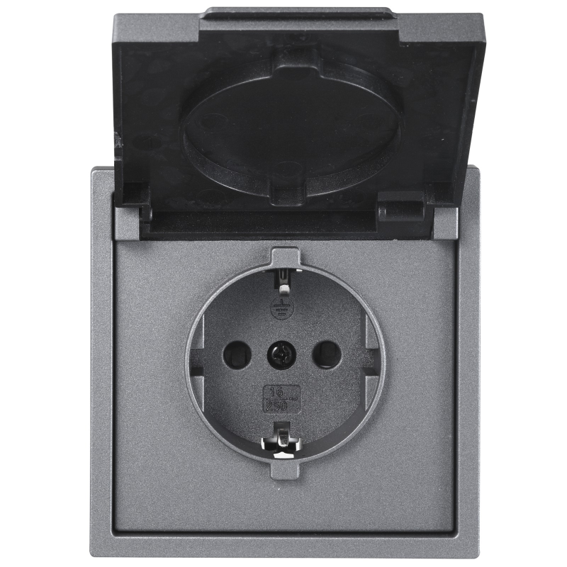 Schutzkontakt-Steckdose McPower Shallow 250V/16A UP IP44 Steckanschlus